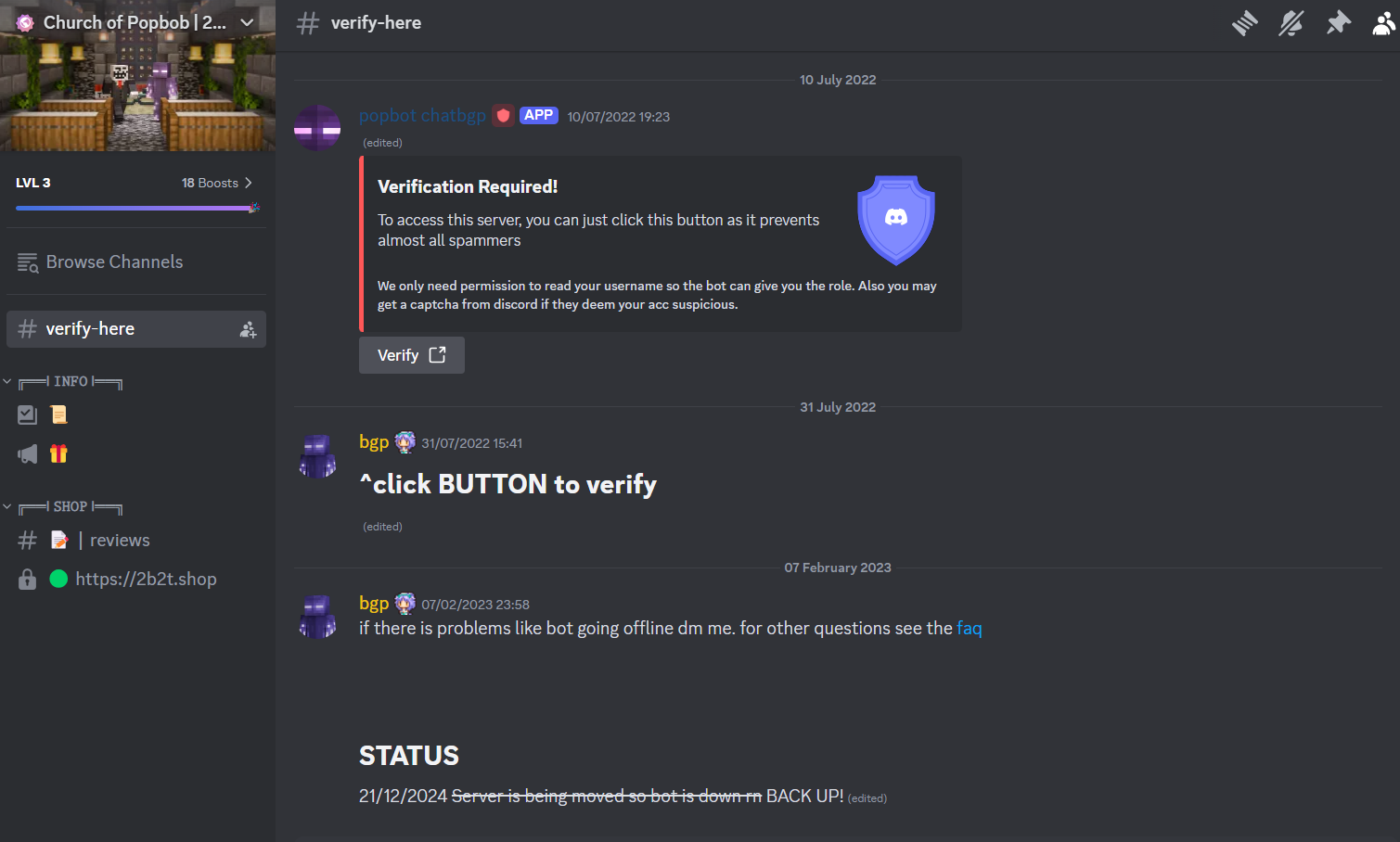 How to verify yourself in the discord server?