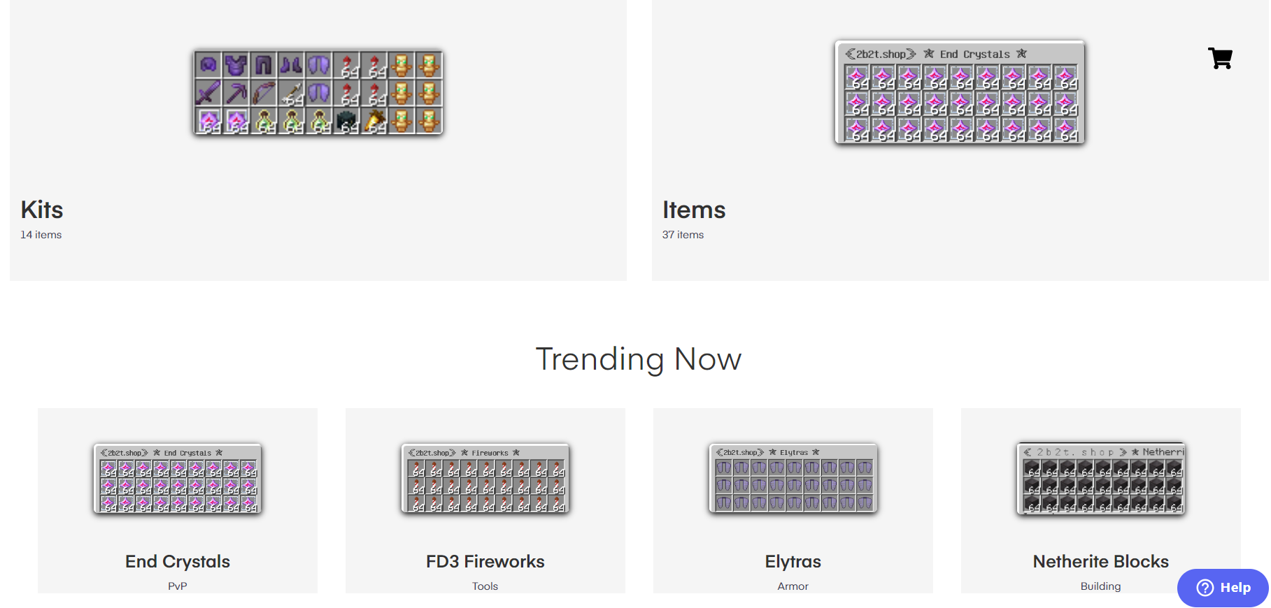 How do you get kits on 2b2t?