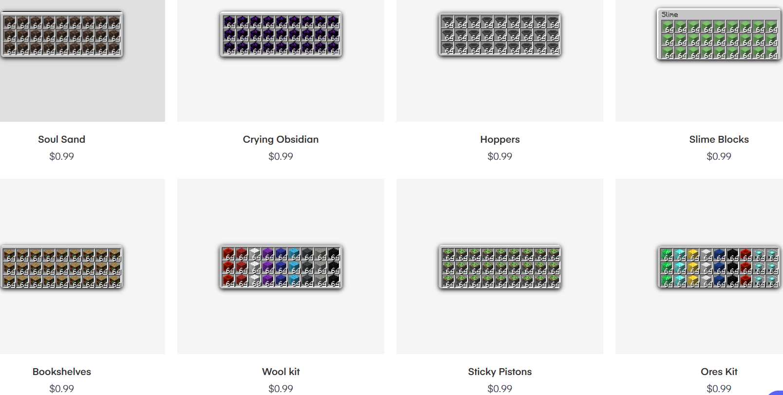 How do you buy kits from the 2b2t shop?