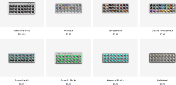 How do you buy kits from the 2b2t shop?